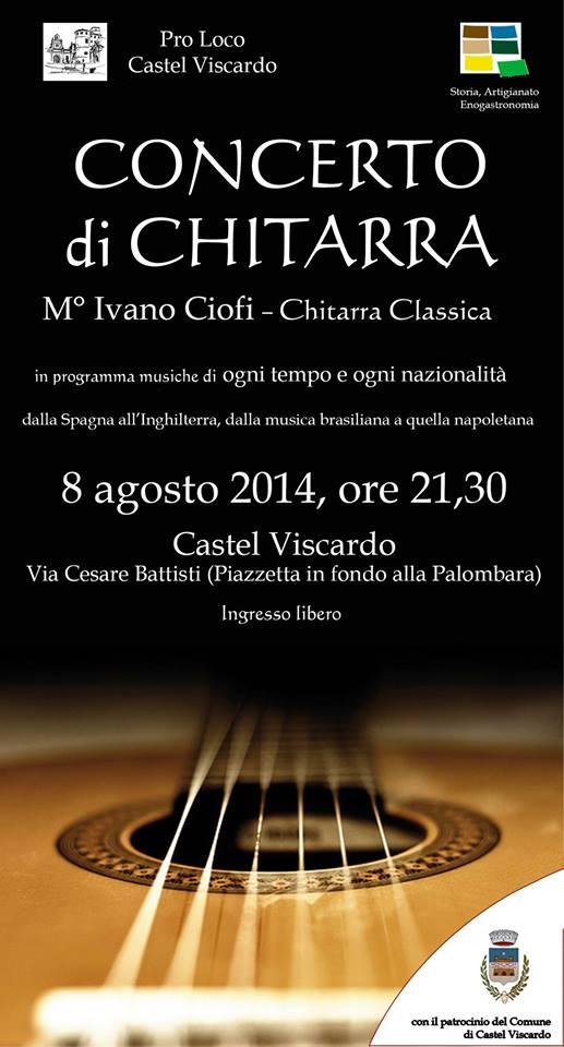 Concerto di chitarra di Ivano Ciofi - Orvietosì.it
