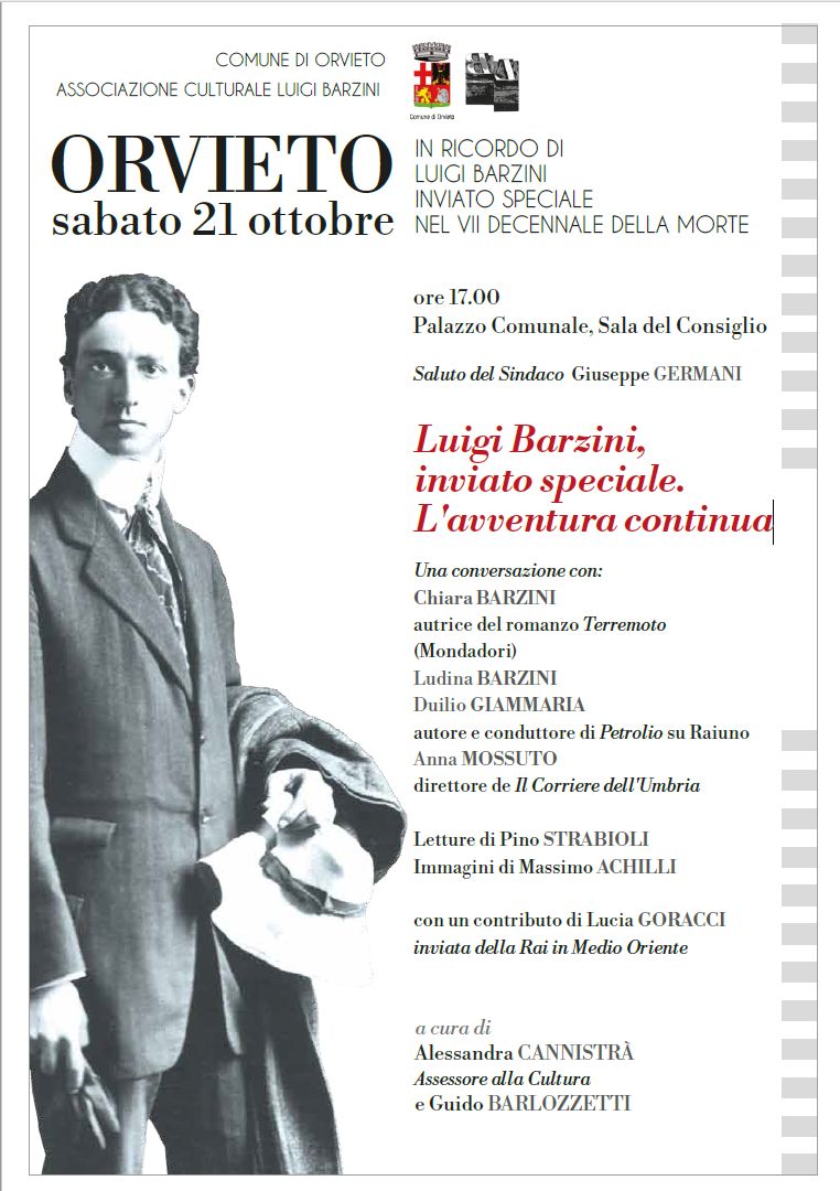 Orvieto Omaggia Luigi Barzini a 70 anni dalla sua scomparsa - Orvietosì.it