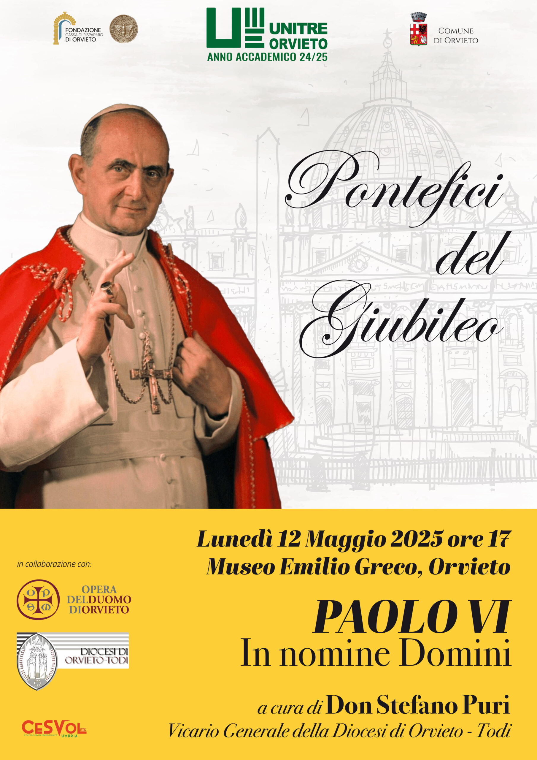 “Papa Paolo VI, In nomine Domini”: Don Stefano Puri avvia il nuovo ...