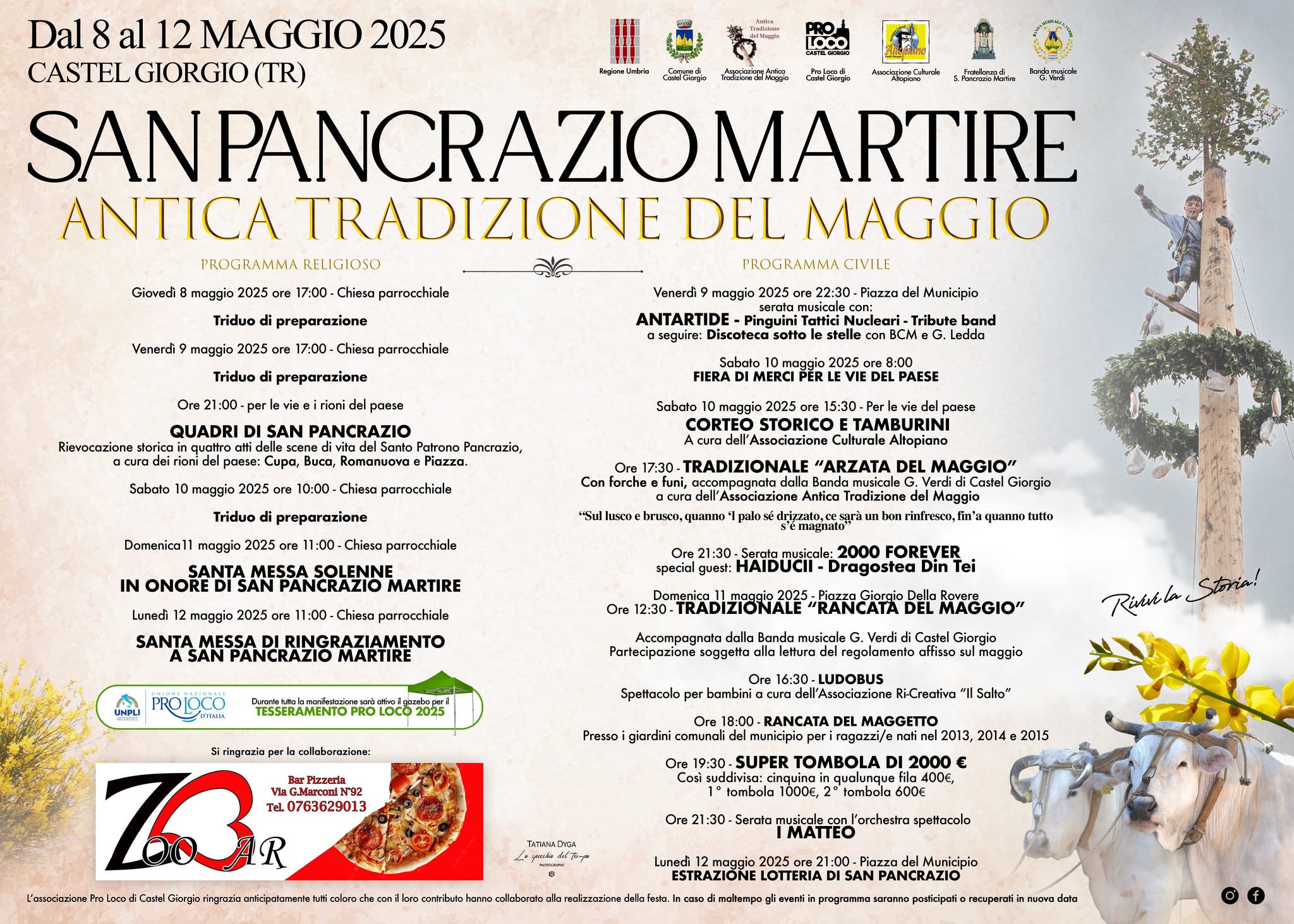 Castel Giorgio celebra il Patrono San Pancrazio e rinnova l'Antica ...